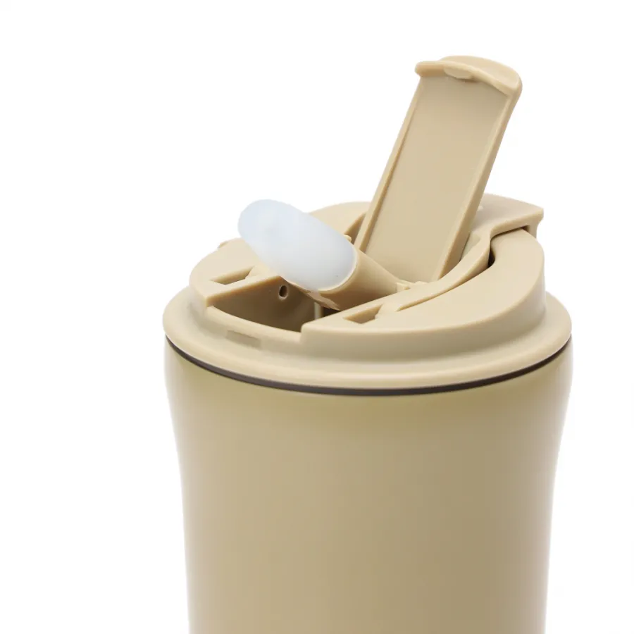 Vaso Térmico con Doble Tapa Abatible y Sorbete ThermoC Arena 500 ml ...